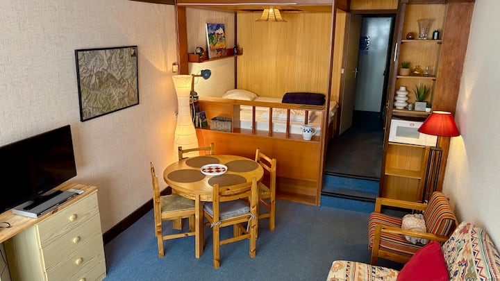 Studio 4p Chaleureux, Pied Des Pistes, Vue Pistes - Isola