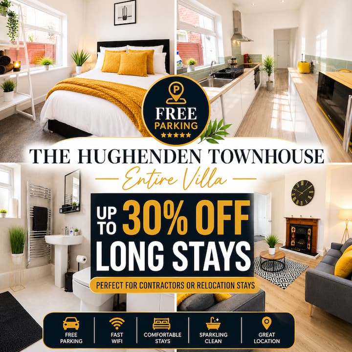30% Off Bookings Of 14+ Days! Parking | Wifi - Leicester