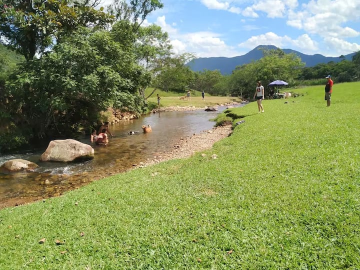 Casa Com Banho De Rio- Trilha, Animais E Birding - Campo Alegre