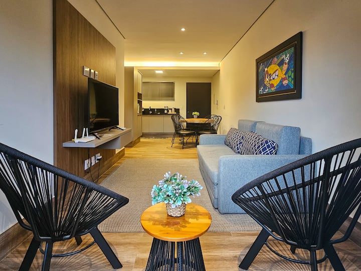 Flat Bonito Village, Localização Central, Piscina - Bonito