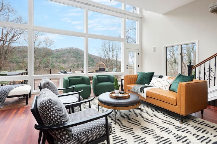 Mntn View, Hot Tub, Arcade, Yoga - Asheville, NC