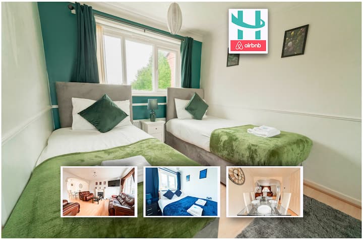 Cozy3brhome|groups&contractorswelcome|freeparking - Aéroport de Birmingham (BHX)
