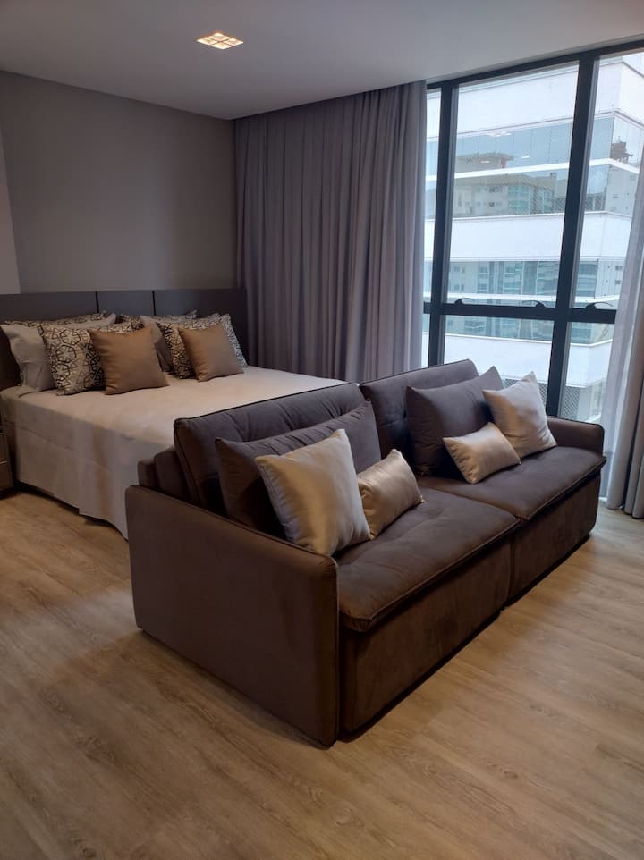 Flat De Luxo Novo Perto Da Praia, Completo, Lazer - Pôrto Belo