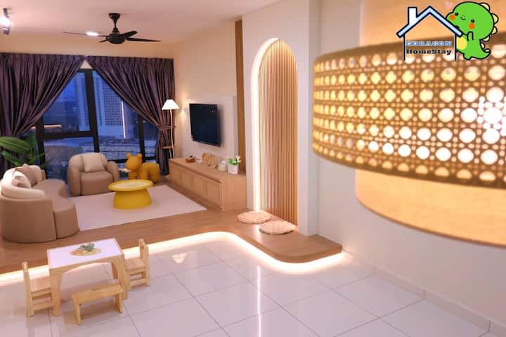 Muji Tatami Southkey Mosaic Nordic  2br 6pax - Johor Bahru