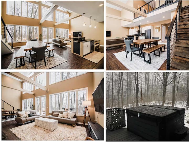 Modern Home Of Style & Comfort |  Private Hot Tub! - Petoskey, MI