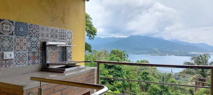 Chalé 1 Com Vista Para O Mar E Churrasqueira - Ilhabela