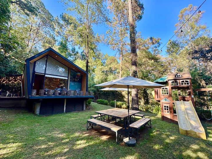 Cabaña Caoba Bosque Y Jacuzzi - Valle de Bravo