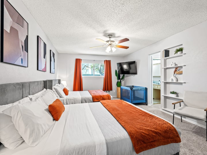 4 Mins Cutx Event Ctr| King Bed | Fire Pit| Pet Ok - Allen, TX