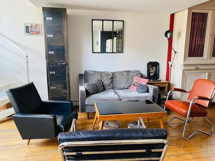 Grand Duplex Calme Et Ensoleillé - Párizs