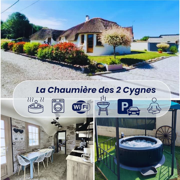 Chaumière Cosy Avec Spa*•jardin •Calme •Wifi - Abbeville