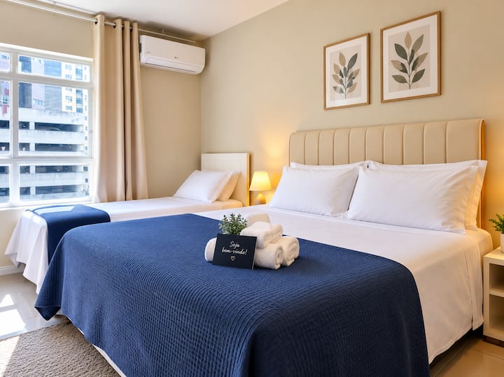 Ap Smart Exclusive| Air | Covered Parking | 2 Beds - Campinas