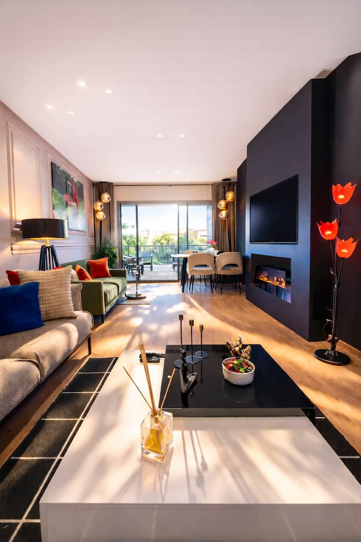 Appartement Lumineux Avec Terrasse & Piscine - Marrakech