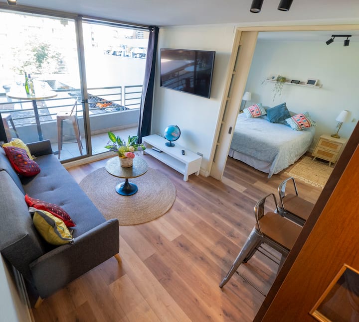 Acogedor Dpto. En Providencia, A Pasos Del Metro - Cordillera