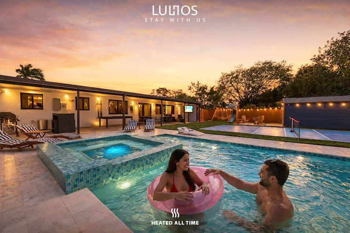 Hard Rock Villa: Fire Pit/bbq/heated Pool/jacuzzi - Miramar, FL