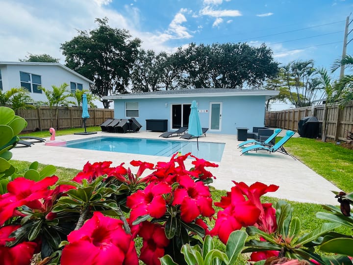 Florida Charm Home Heated Pool Near Airport&port - Fort Lauderdale