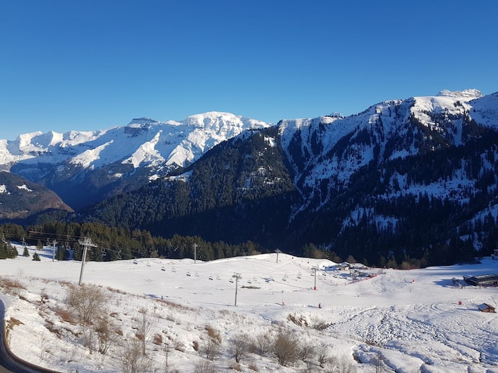 Studio 4 P En Station 1600 Avec Vue + Accès Pistes - Samoëns