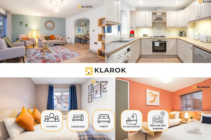 Modern 3br Stay • Wifi & Free Parking - Peterborough, Royaume-Uni