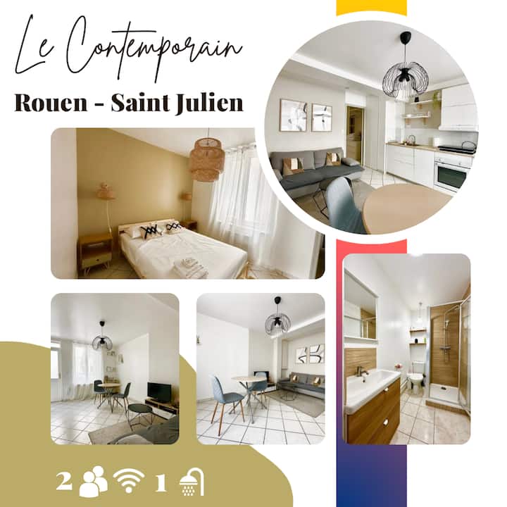 Le Contemporain - 2p - Wifi - Rouen