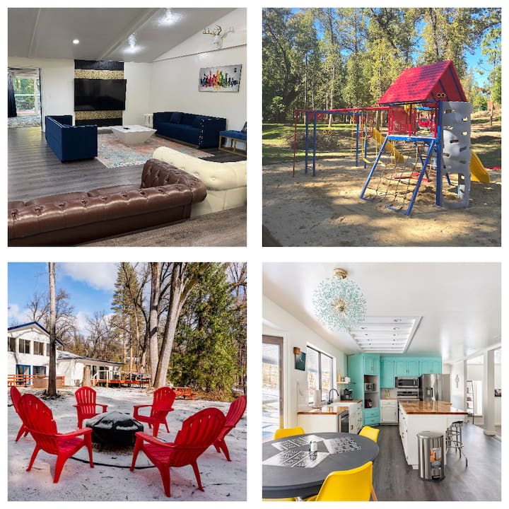 Modern Lakehouse Sleeps 20 Hot Tub/games/fire Pit - Yosemite