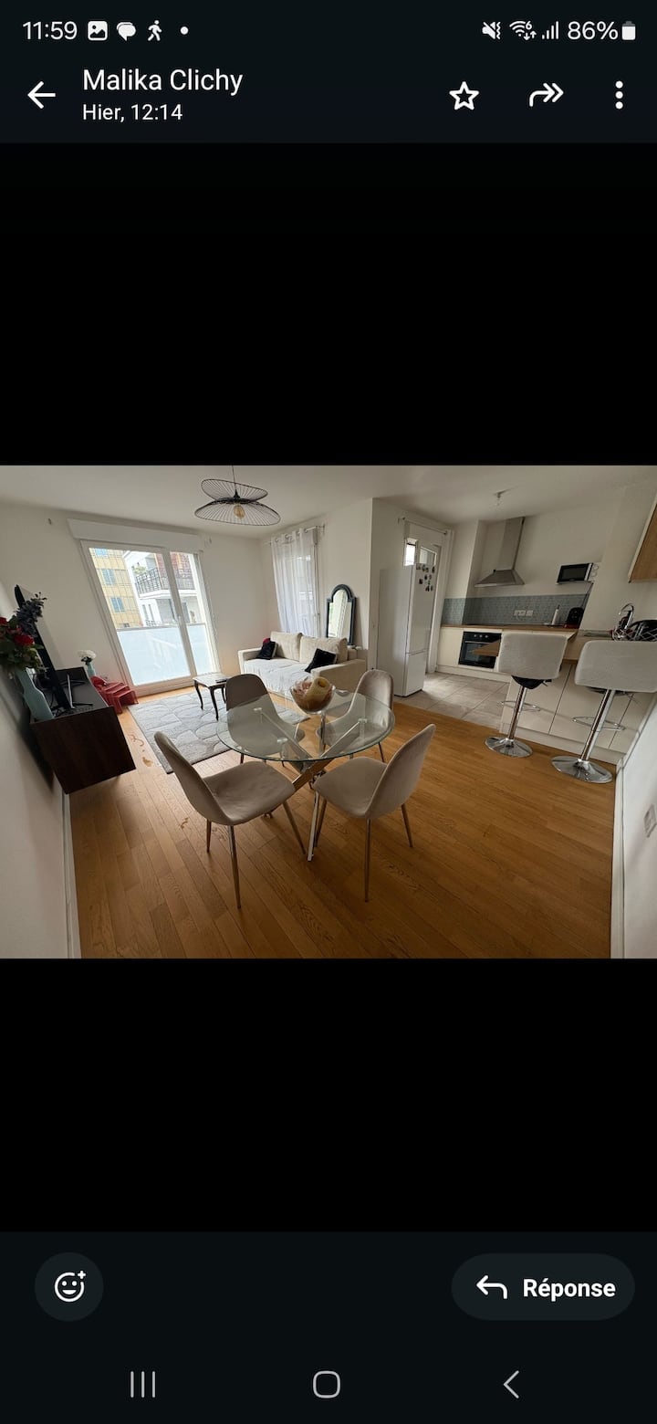 Grand Appart Portes De Paris+parking+terrasse - Bois-Colombes