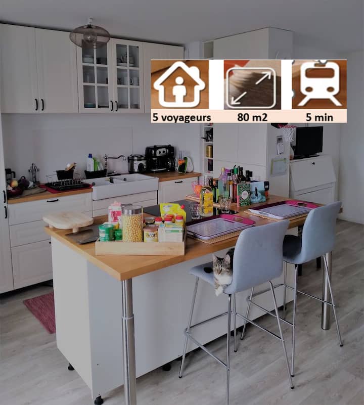 Spacieux T4 Famillial - 3 Chambres - Proche Paris - Montreuil-sur-Mer