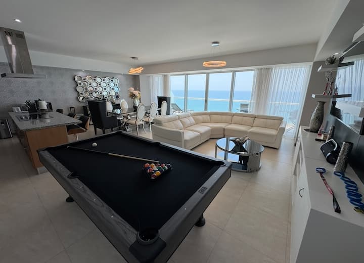 Pie De Playa Y Vista Al Mar Lujoso Península 3room - Mazatlán