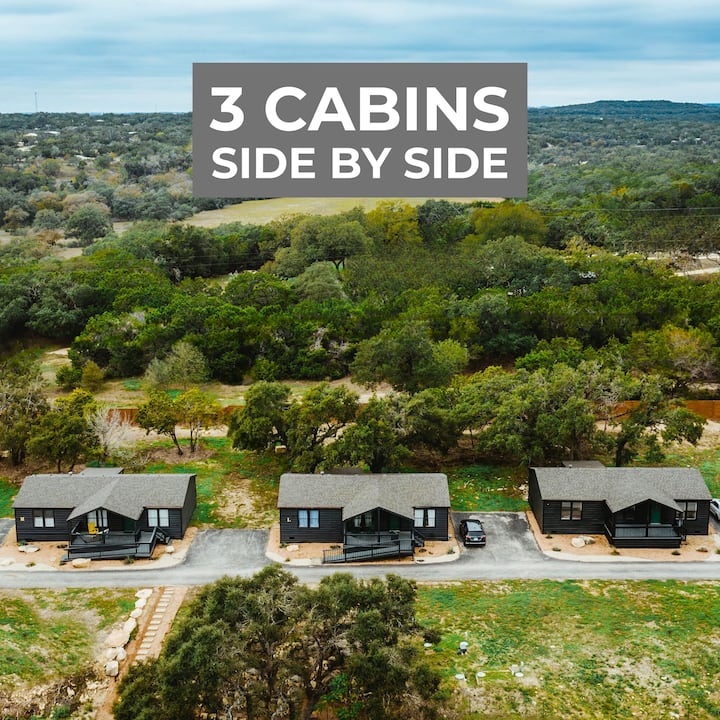Starlight Horizon 3 Cabins - Groups, Pet-friendly - Canyon Lake, TX