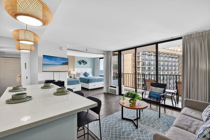 34fl Oceanview|remodeled 1br/1ba|free Parking+wifi - Honolulu, HI