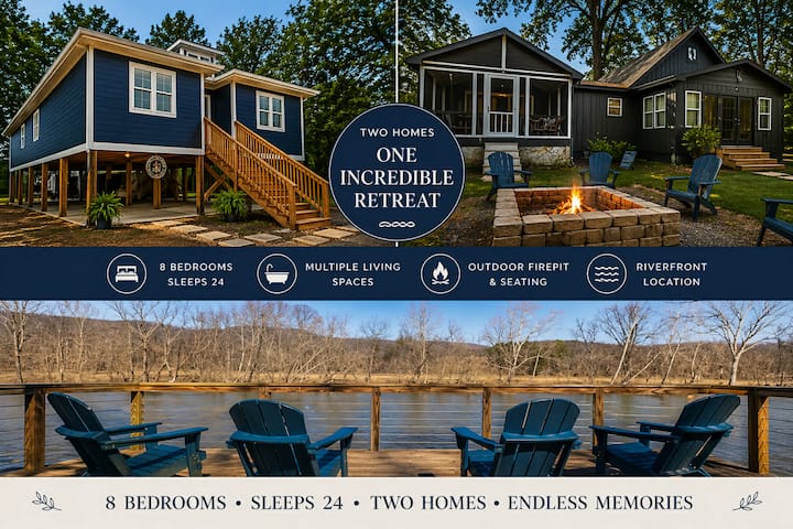 Epic River Getaway | 2 Luxe Chalets W/ Hot Tubs - Massanutten, VA