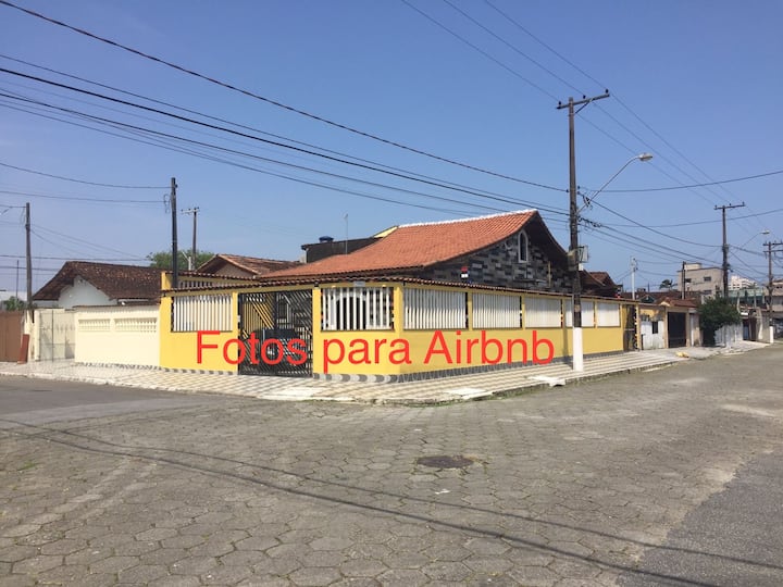 Casa Aconchegante, Grande E Ventilada. - Praia Grande