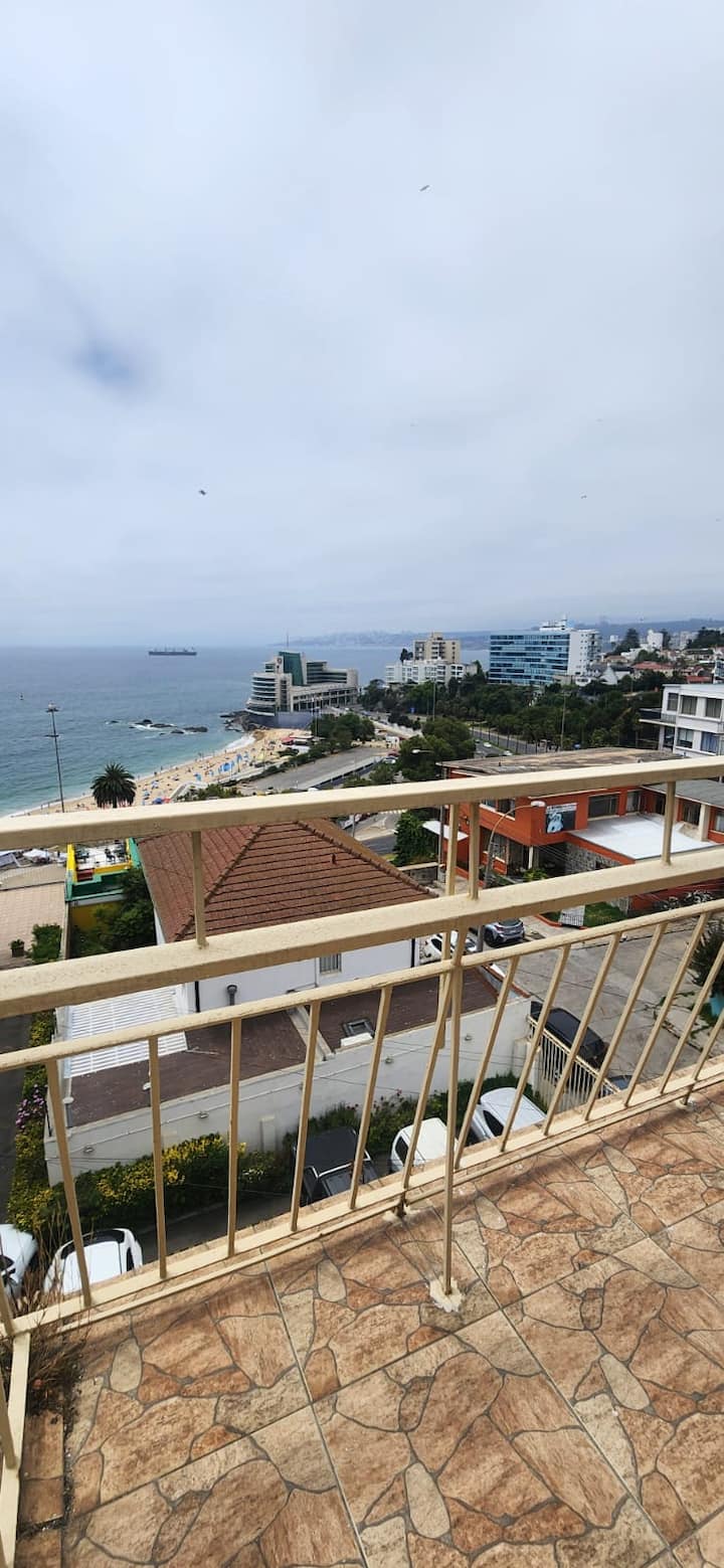 Hermoso Espacio Con Vista Al Mar Y Cerca De Playa - Viña del Mar
