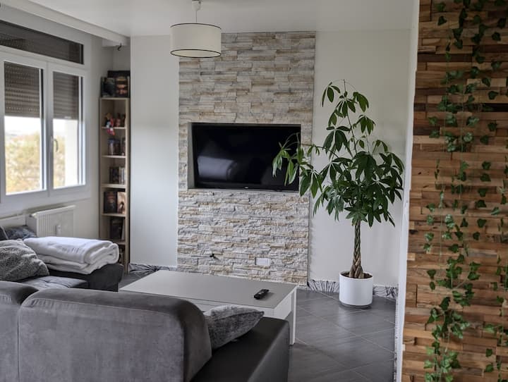 Grand 80m² Lumineux – Parking/clim/balcon/confort. - Valence