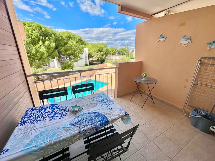 Appartement , Piscine, Climatisation Lac Salonique - Plage de l'Espiguette
