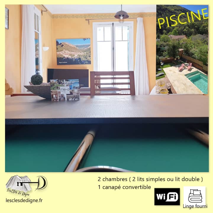 Spacieux T3 Avec Piscine - Digne-les-Bains