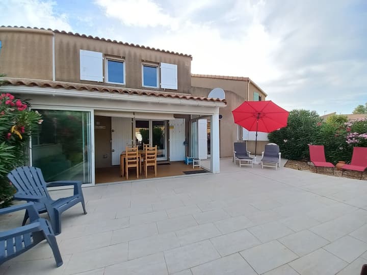 Spacieuse Villa T4 Avec Jardin, Clim Et Wifi - Portiragnes