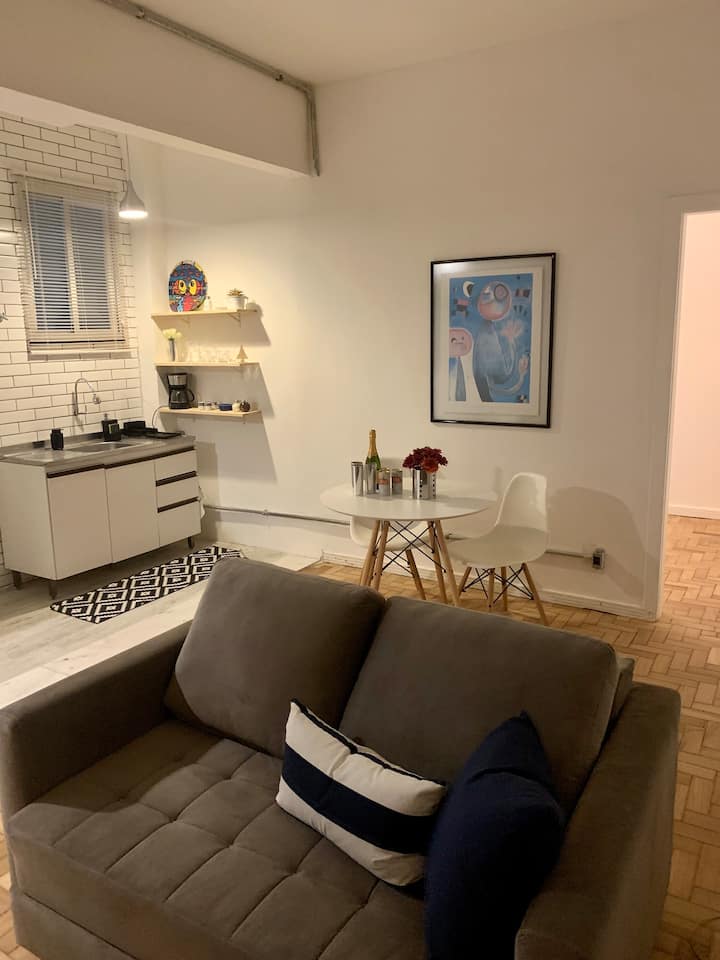 Flat Da Lu - 4 Minutos Da Praia - Brezilya