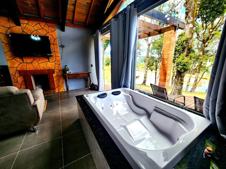 Cabana Colibri - Hidro, Lareira E Linda Vista. - Bom Retiro