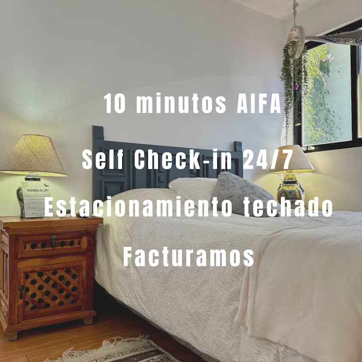 Loft A 10 Min Aifa · Self Check-in 24/7 · Factura - Ojo de Agua