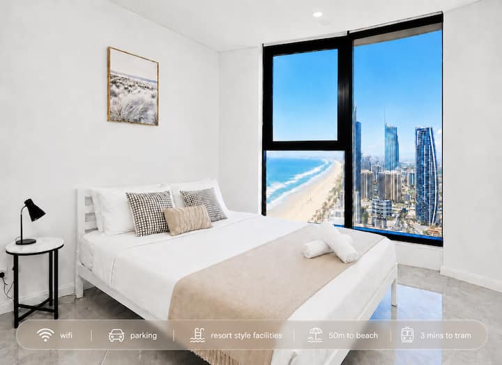 Level 40 Beachside Modern 1br @ The Ocean Building - Gold Coast