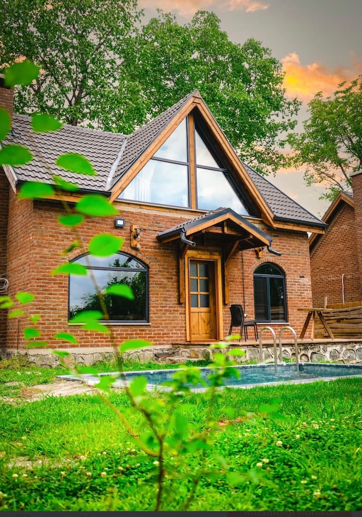 Pool, Bungalow ,Cottage House - Сапанджа