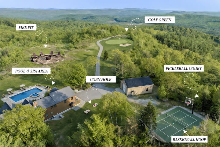 360 Mtn Views • Pool• Pickleball • Golf • Firepit - New Hampshire