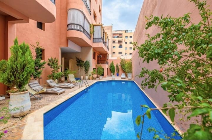 Bel Appartement Au Cœur De  Guéliz - Marrakech