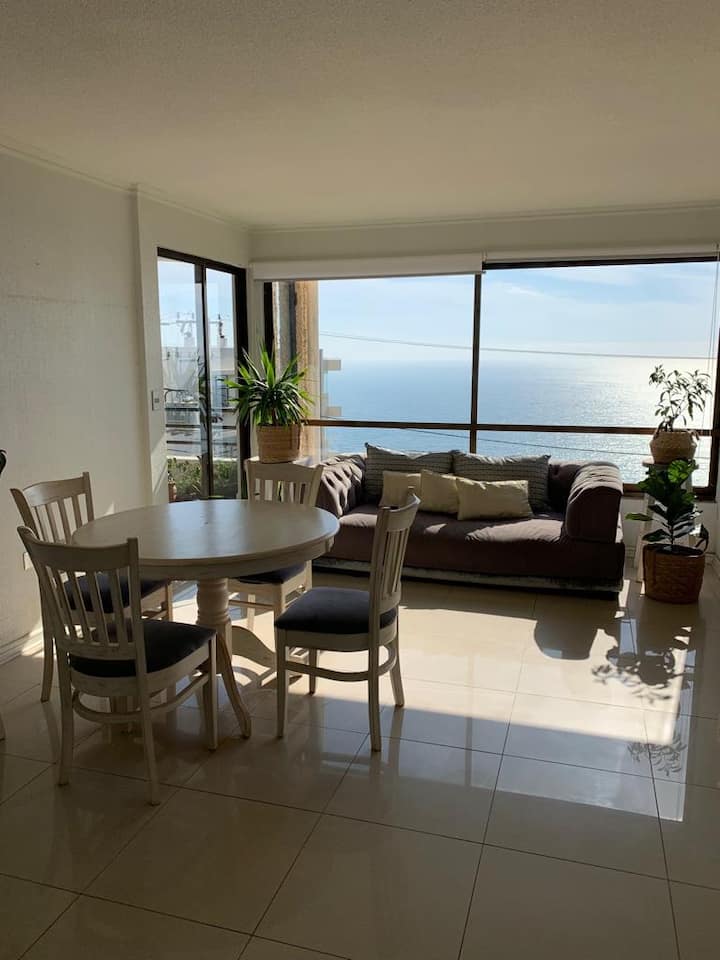 Depto Familiar Con Vista Al Mar - Viña del Mar