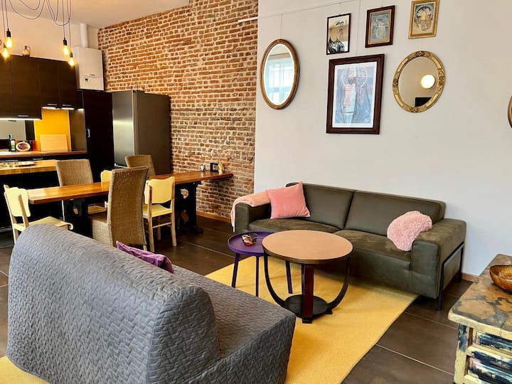 Art Loft Opéra - Lave-linge, Séjours Longs - Liège