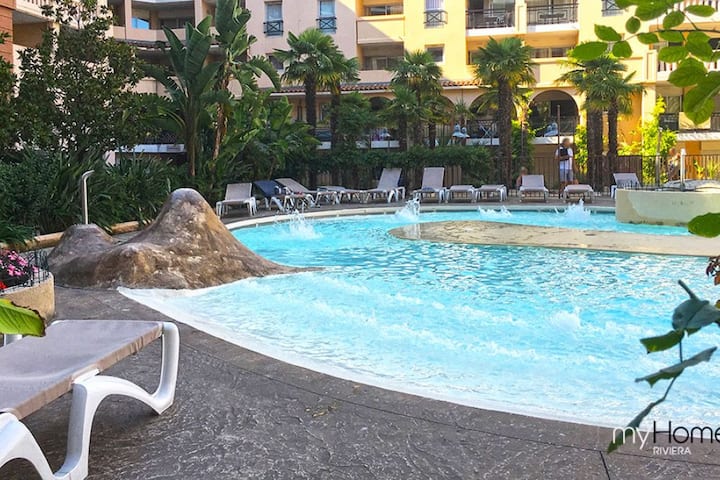 Cannes, Plage, Piscine, Climatisation - Cannes