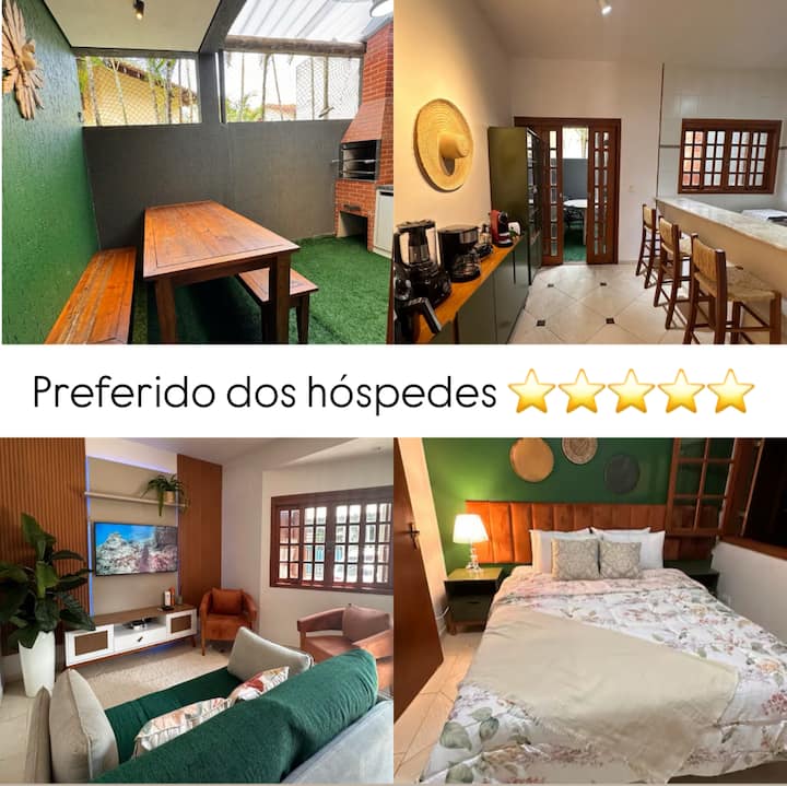 Casa Maresias A 50mts Da Praia Com Churrasqueira - São Sebastião