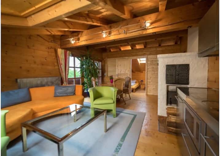 Holzblockhaus Mit Charme: Abendrot Im Blauen Land - Murnau am Staffelsee
