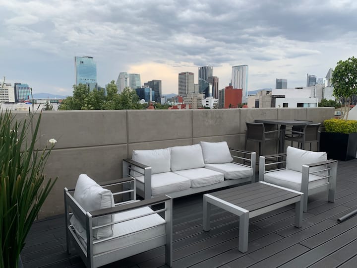 Moderno 3br Cerca De Reforma | Terraza+gym - Mexico City