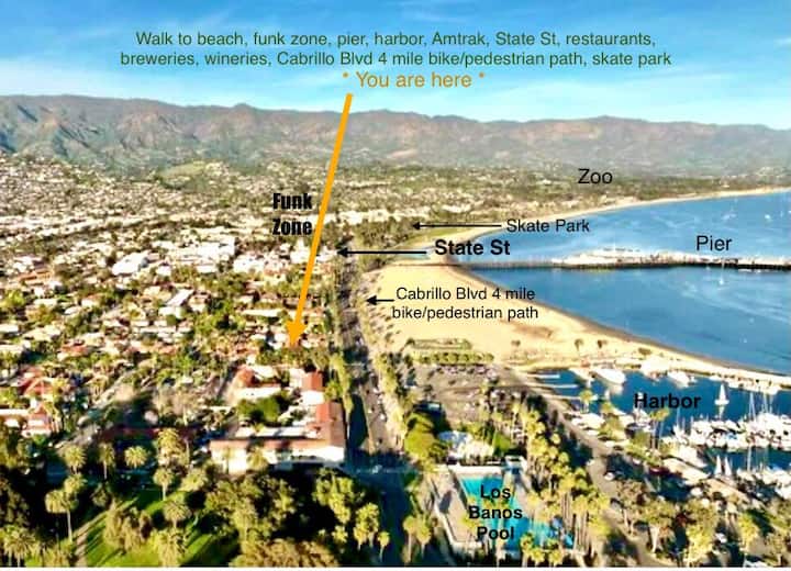 1bd West Beach. State St. /Pier/marina/funk Zone - Montecito, CA