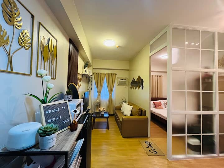 Minimalist Condo Unit Near Sm Trece + Pool & Wifi - Trece Martires